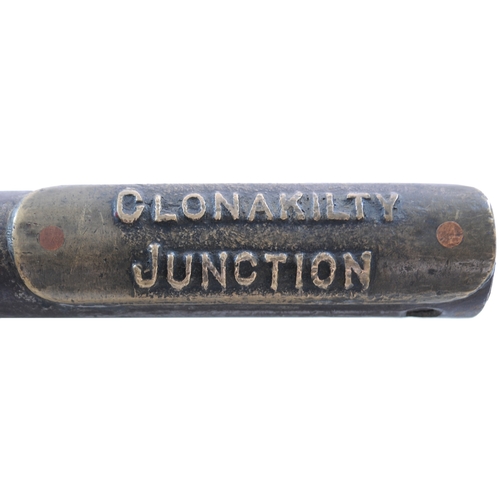 278 - A Webb and Thompson large train staff, CLONAKILTY JUNCTION ...