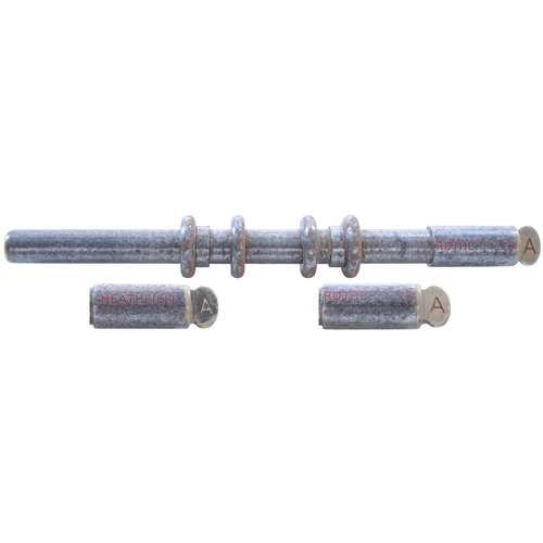 339 - A Webb and Thompson small train staff, ROTHERFIELD-HEATHFIELD ...