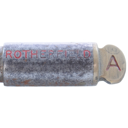 339 - A Webb and Thompson small train staff, ROTHERFIELD-HEATHFIELD ...