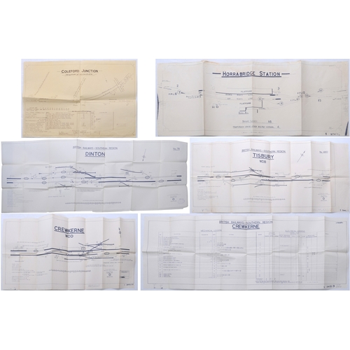 Signal box diagrams (official copies) - HORROBRIDGE 1917, DINTON 1962 ...