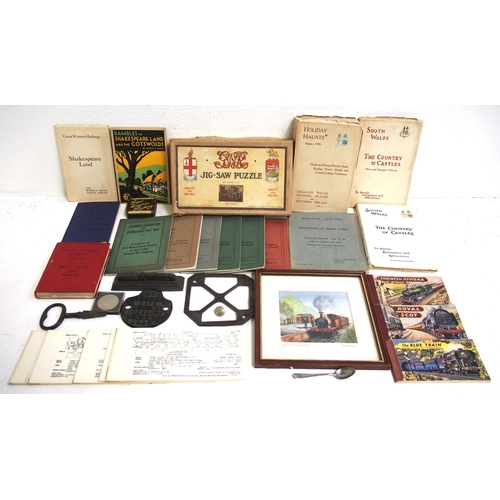 992 - Delve box including GWR publications & rule books (inc 1929 Docks ...