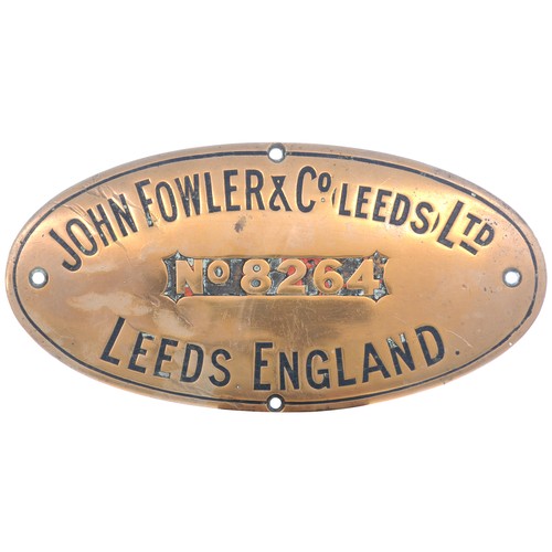 Worksplate, John Fowler & Co (Leeds) Ltd, No 8264, Leeds, England, from ...