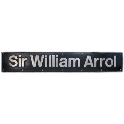 684 - A locomotive nameplate, SIR WILLIAM ARROL, carried by a Class 37 ...