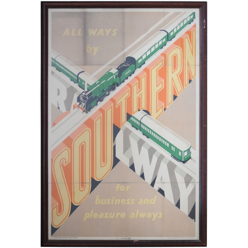 943 - An SR double royal poster, ALWAYS BY SOUTHERN, by W.E. Horn, a ...
