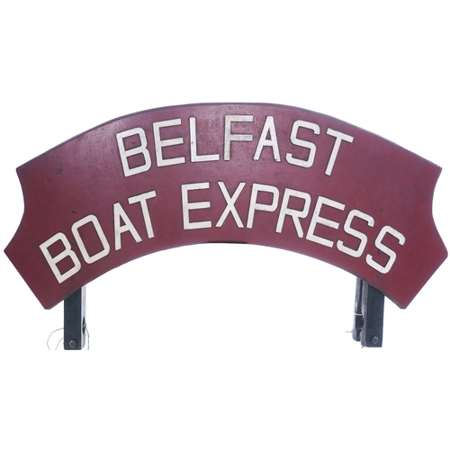 A headboard, BELFAST BOAT EXPRESS, as carried by LMS Class 5 45025 on ...