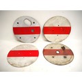 Enamel ground disc signal face plates. (13) (B3) (Dispatch by Mailboxes ...