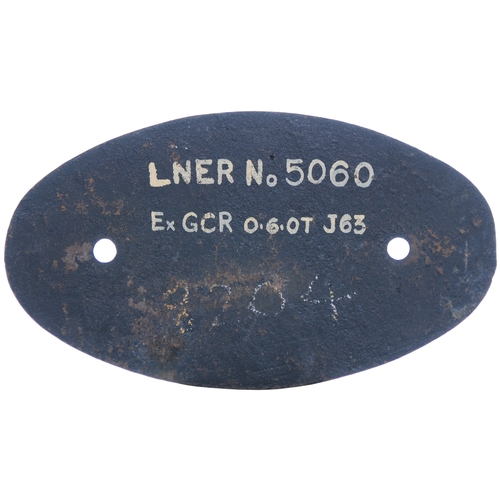 A worksplate, LONDON & NORTH EASTERN RAILWAY, 5060, GORTON WORKS, 1906 ...