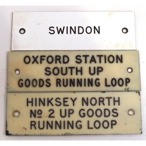 1201 - Three GWR/BR(W) Signal Box instrument plates