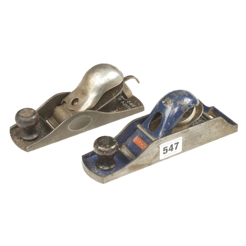 RECORD Nos 0130 double end block plane and 0230 knuckle joint block ...