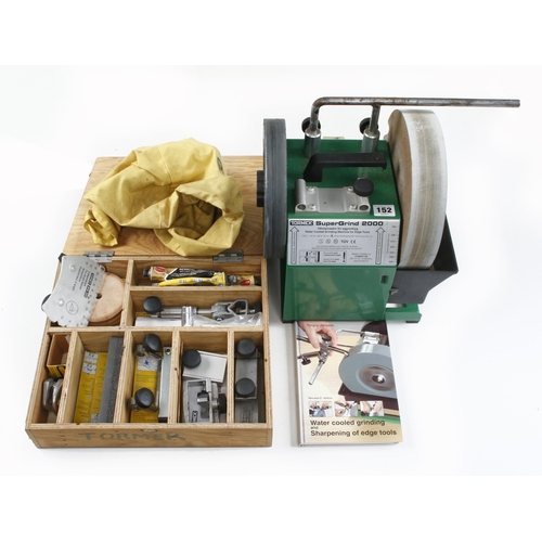 A little used TORMEK Super Grinder 2000 with water bath and attachments ...