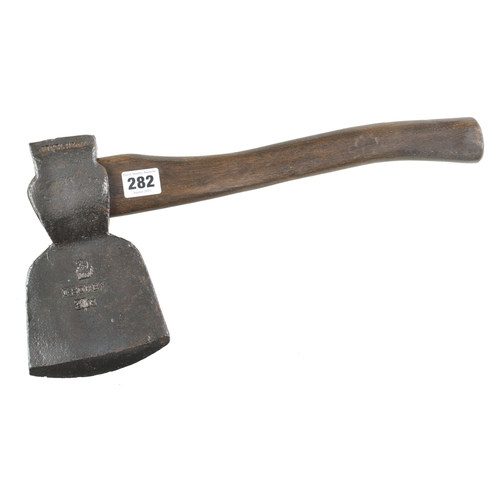 A scarce 3lb Kent pattern wheelwrights side axe by I SORBY G