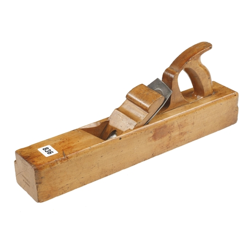 A very rare 17" handled boxwood badger plane by D.MALLOCH Perth G+