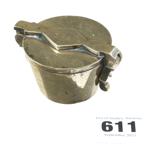 A set of brass cup weights 5-100 grams with numerous W & M stamps G+