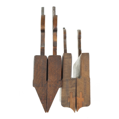 Pairs of snipe bills and side rebates by NELSON and TUCKER G+