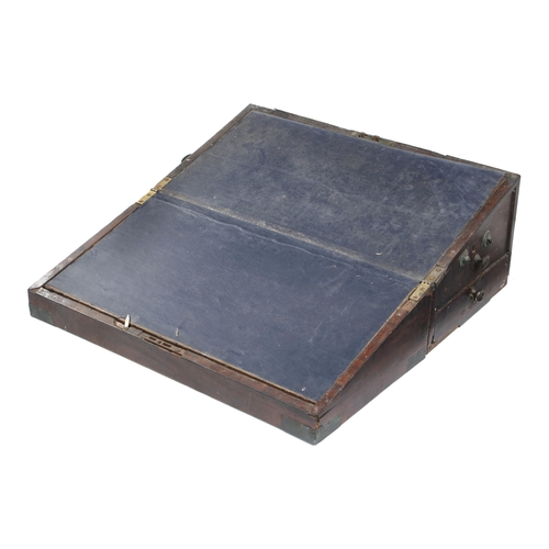 A large mahogany writing slope for restoration G-