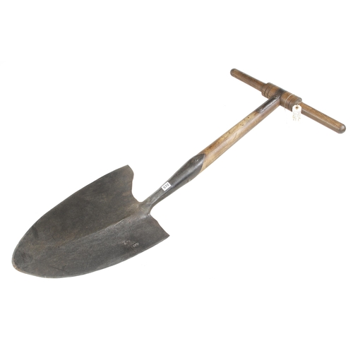 A large right footed drainage spade as used by the Forestry Commission ...