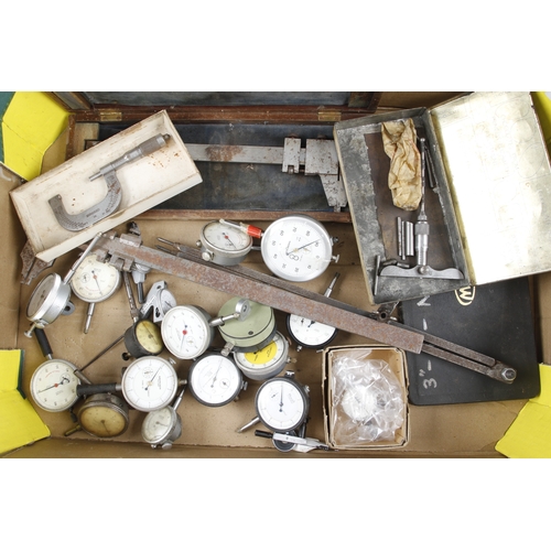 A quantity of engineers dial gauges and other tools G