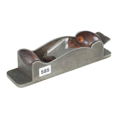An iron mitre plane 10 3/4" x 2 3/4" with rosewood infill and wedge ...