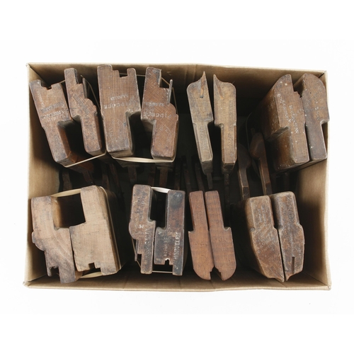 Four pairs of T & G planes, pairs of side rounds, snipe bills and side ...