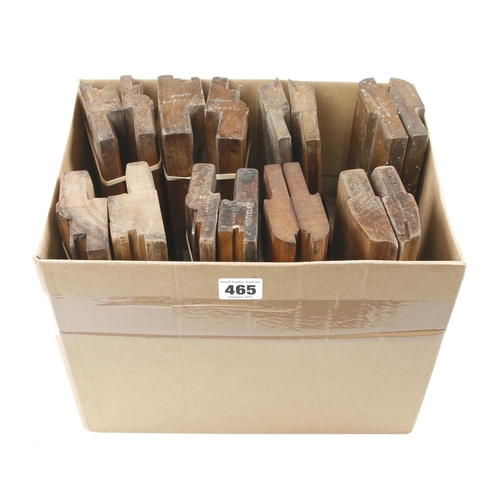 Four pairs of T & G planes, pairs of side rounds, snipe bills and side ...