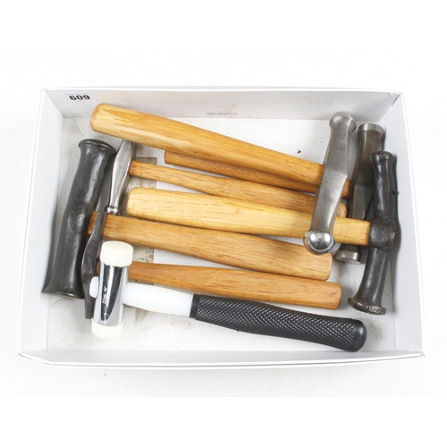 Six planishing hammers G++