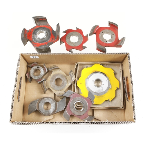 Seven cutter blocks G