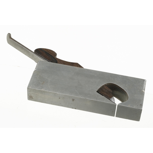 An unusual little used d/t steel rebate plane 6" x 1" attributed to ...