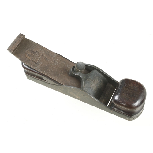 An unusual nice quality gunmetal mitre plane 11" x 2 1/2" with shapely ...