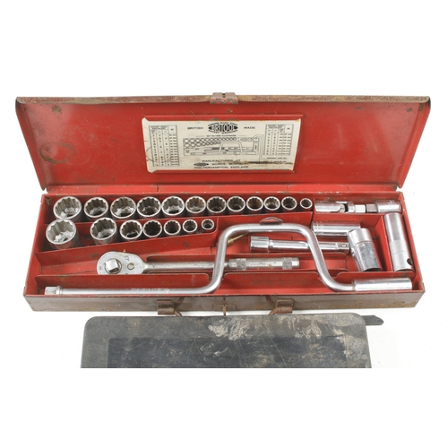 Two socket sets by BRITOOL and BELMAX G