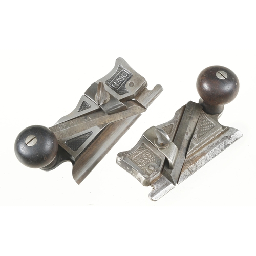 A pair of STANLEY Nos 98 and 99 side rebate planes c/w fences G+