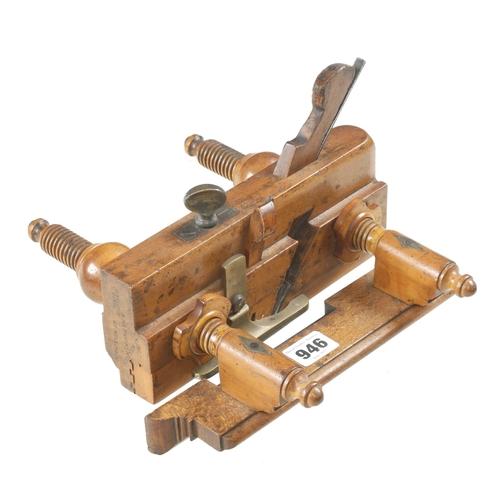 A screwstem sash fillister by D MALLOCH Perth with boxwood stems and ...