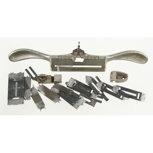 A STANLEY No 66 hand beader with two fences and numerous cutters G++