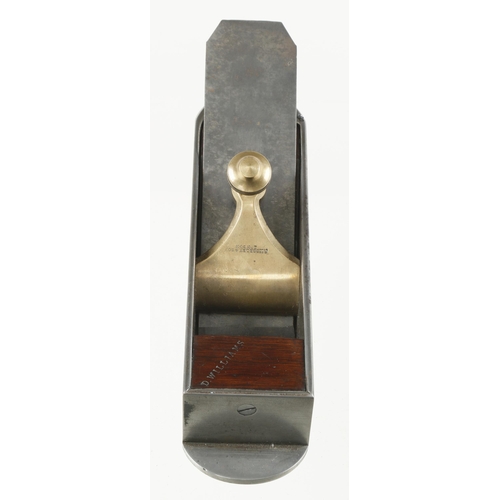 A d/t steel mitre plane 10" x 2 1/2" by MOSELEY & Son crack to mouth o ...