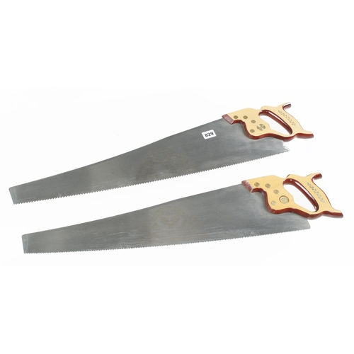 A fine quality pair of unused 24" and 26" "PAX" saws by THO'S FLINN ...
