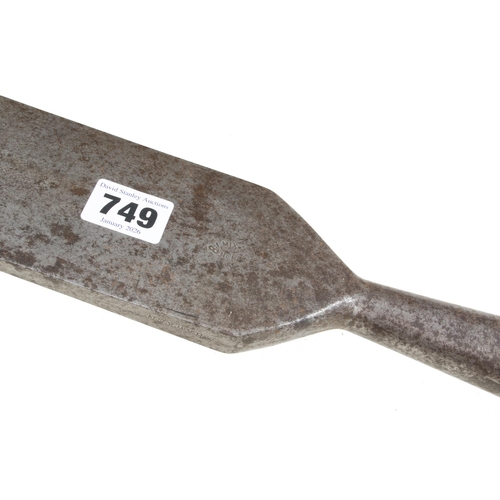 A 30" slick with weak maker's mark and 3" edge G+