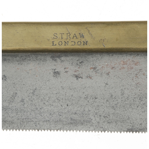 An early 8" b/b d/t saw by STRAW London (1870-82) G+