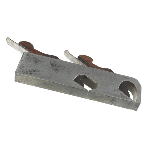 A rare twin iron d/t steel rebate plane by SPIERS Ayr c/w orig 1" Ward ...