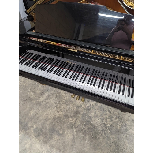 WeberA 5ft 9in Model WG-175 grand piano in a bright ebonised case on ...