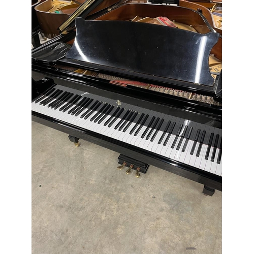Steinway (c1990)A 6ft 2in Model A grand piano in a bright ebonised case ...