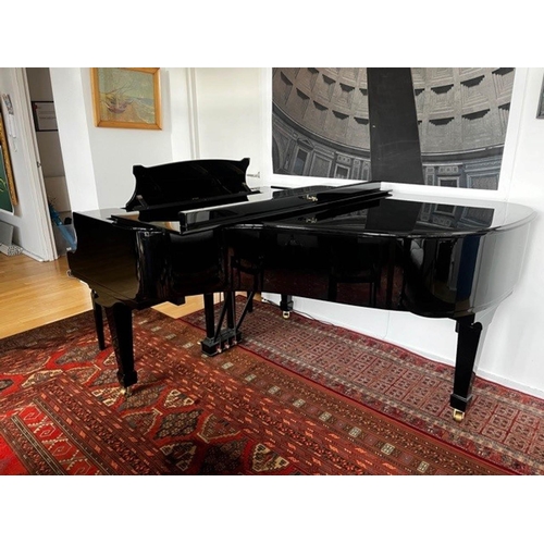 Steinway (c1985)A 6ft 2in Model A grand piano in a bright ebonised case ...