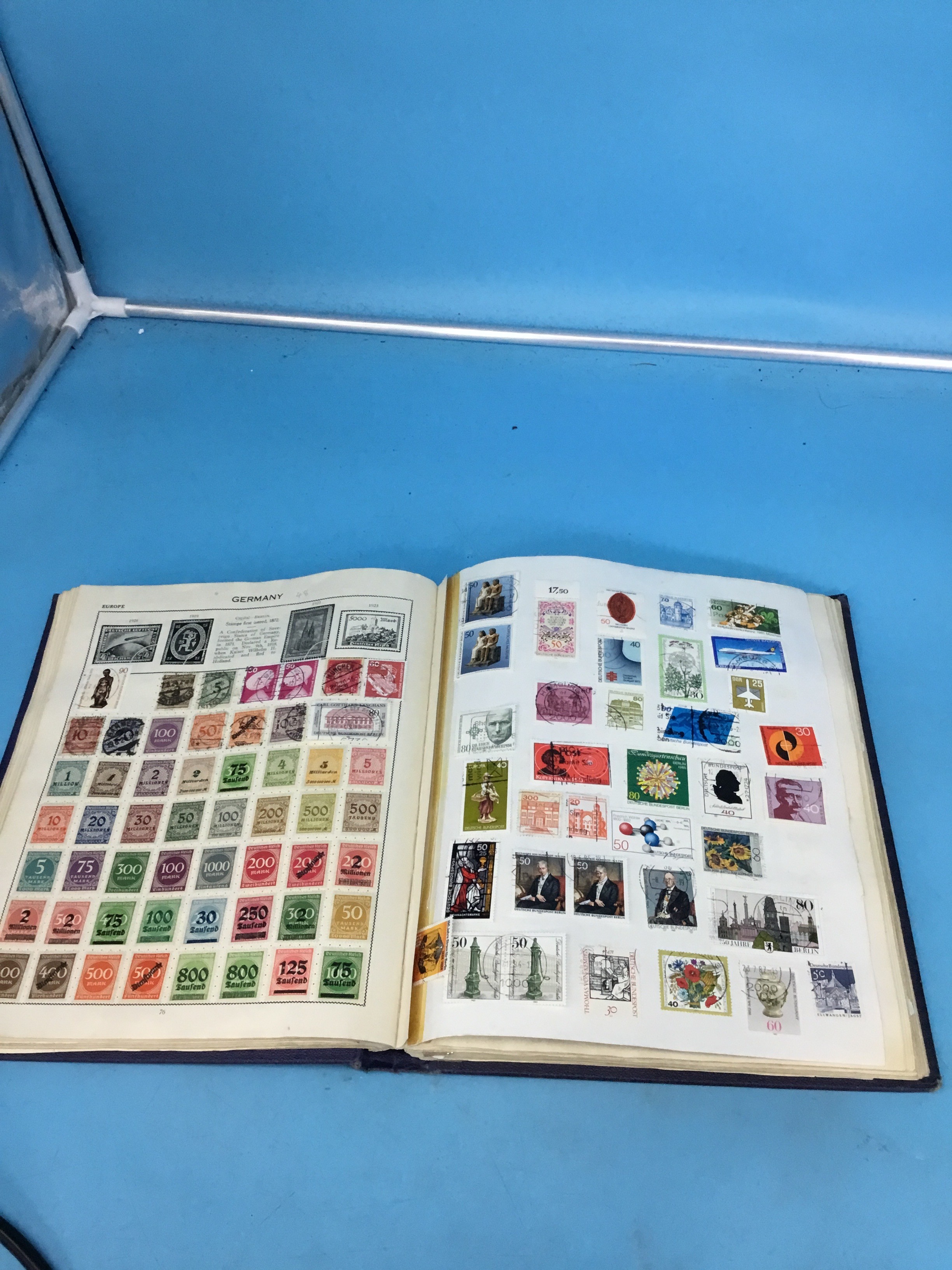 Triumph stamp album vintage full of stamps rare + old 1000s of stamps