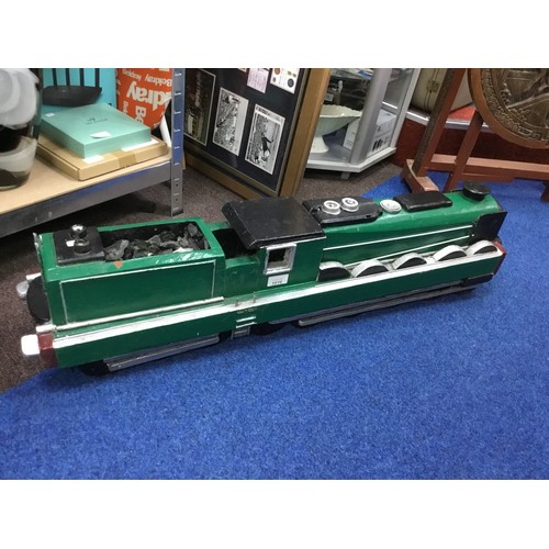 Scratch Built Green Train Approx 3FT