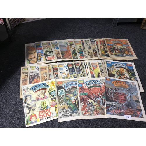 Large Selection Of Vintage 2000AD Comics