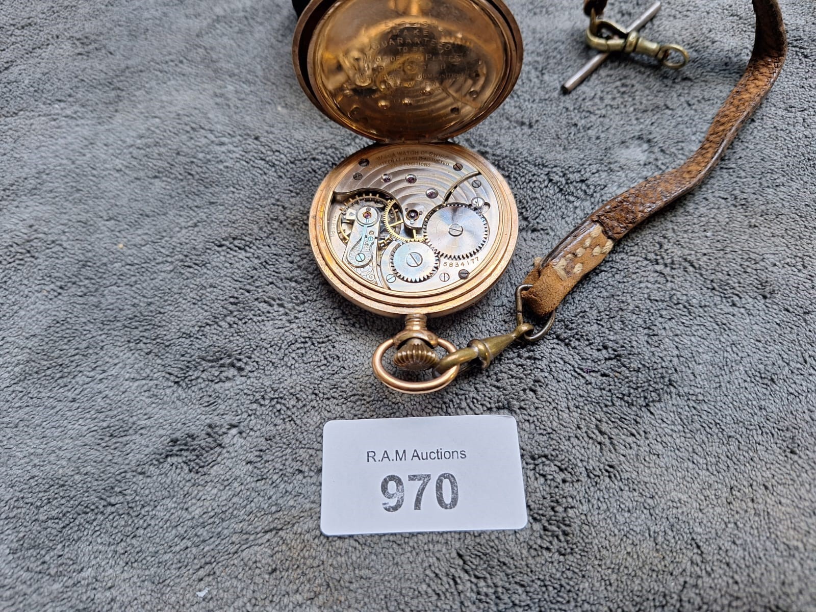 Dennison and Co Omega Pocket Watch 10ct Gold All Marks and Number In ...