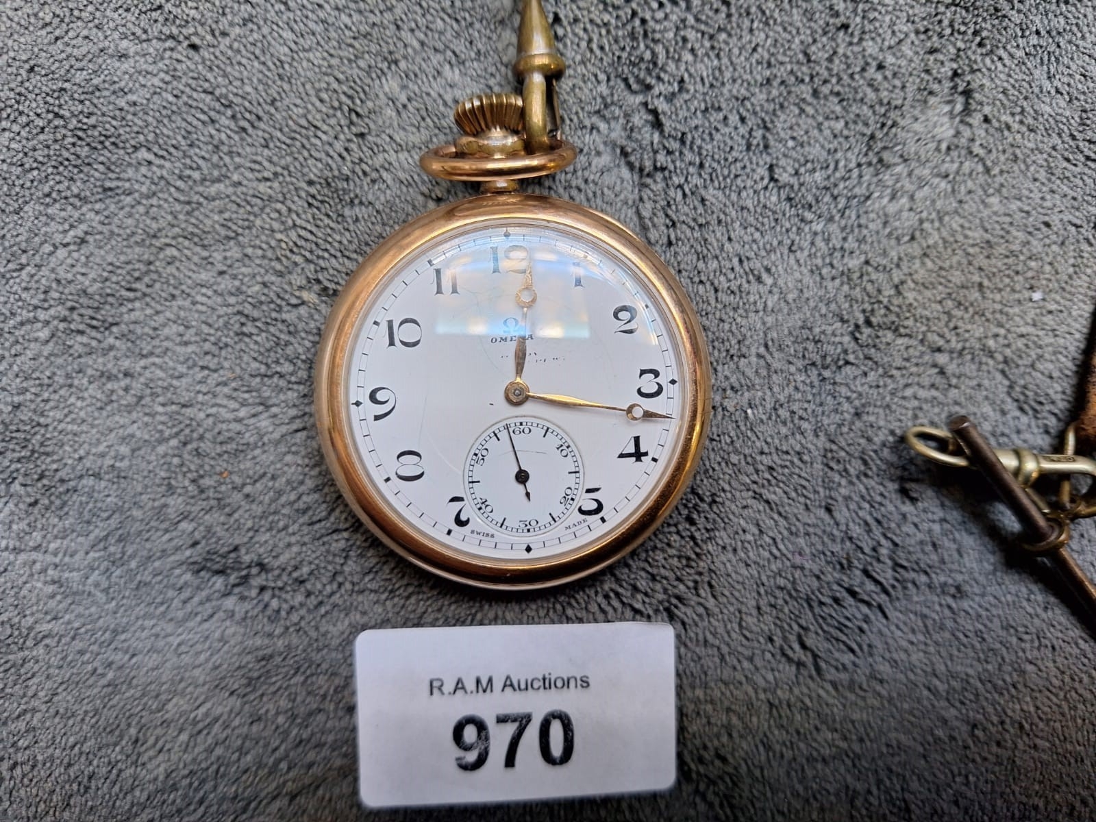 Dennison and Co Omega Pocket Watch 10ct Gold All Marks and Number In ...