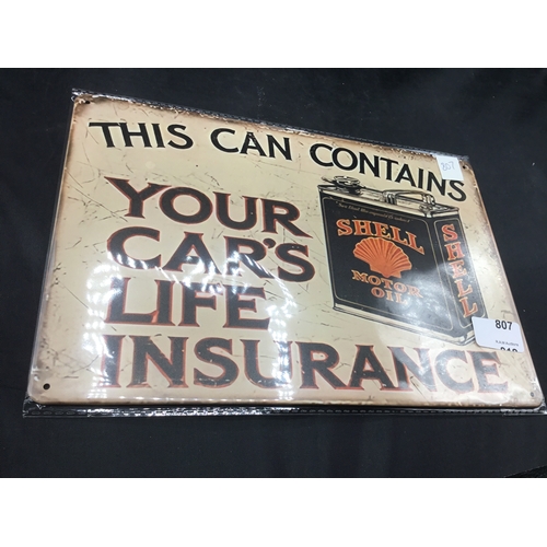 Shell Motor Oil Metal Sign