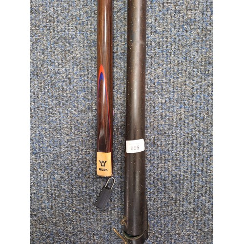 Cased Riley Snooker Cue With Lock