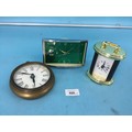 Clocks x3 To Include Vintage, Retro and Modern