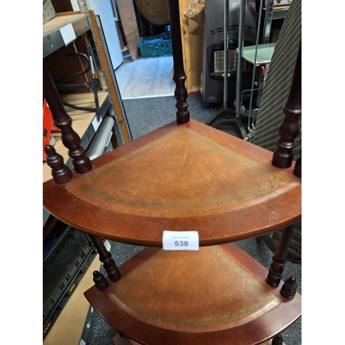 Corner Wot Not Stand With 4 Shelves