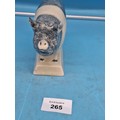 Vintage RYE Pottery Handmade Pig 6" x 5"